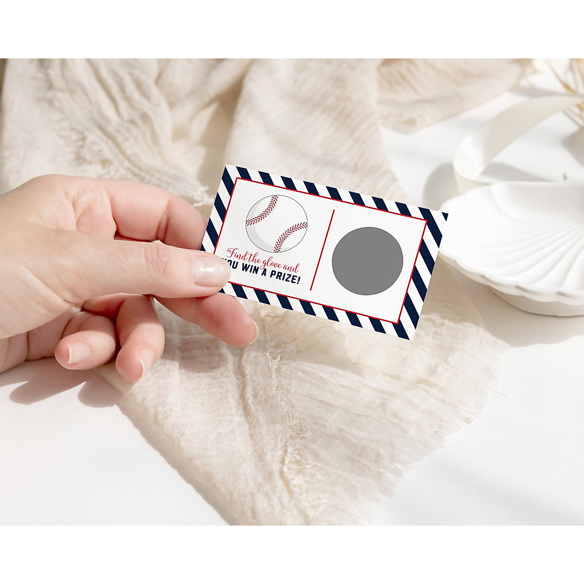 Baseball Scratch Off Game Cards (28 Pack) - Fun Party Games, Interactive Lottery Tickets, Bridal Door Prizes, Raffle Drawings, Instant Win Scratcher Wedding Favors, Baby Shower Activities for Adults