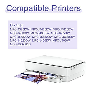 RETCH Compatible Ink Cartridge Replacement for Brother LC203 LC203XL LC201 LC201XL Compatible with Brother MFC-J460DW J480DW J485DW J680DW J880DW J885DW MFC-J4320DW J4420DW J4620DW (15 Pack), Green