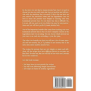 100% Healthy Protein Bar Cookbook: Homemade, healthy and Flavorful Protein Bar Recipes