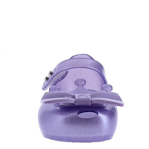 mini melissa Girl's Ultragirl Princess Me BB (Toddler/Little Kid) Clear Glitter Lilac 5 Toddler
