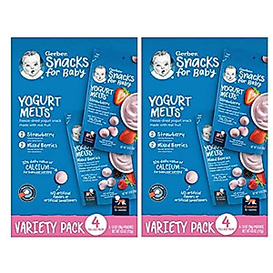 Gerber Graduates Yogurt Melts, Strawberry and Mixed Berry, 1 Ounce(Pack of 8)