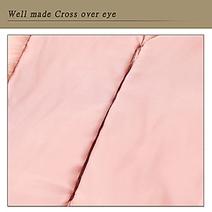 Dikoaina Women's Winter Fake Faux Fur Scarf Wrap Collar Shawl Shrug (63"/160cm, New Pure Pink)