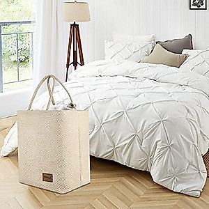 QiANBiRD Laundry Basket Hamper-Large Foldable Tall Unique Laundry Basket Organizer Collapsible Laundry Hamper Fabric Blanket Storage Basket with Handles for Clothes Toys in the Home or Dorm