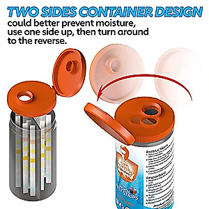 Pool and Hot Tub Test Strips - Medical-Grade Precision 3-1 4-1 7-1 Pool Test Kit - Testing pH, Free Chlorine(Bromine), Total Alkalinity & Cyanuric Acid and So on - Pool Water Test Kit