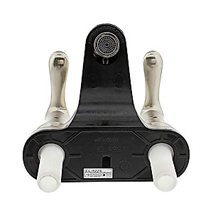 Empire Brass U-YNN77N-DH3 RV Non-Metallic Bathroom Faucet with Solid Saber Handles - 4", Brushed Nickel