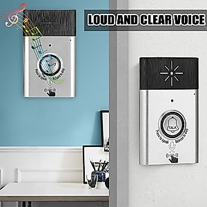 Tosuny Wireless Voice 2Way Intercom Doorbell with Builtin Speaker, Home Security Access Control System with 6 Months Long Standby time, Door Chime