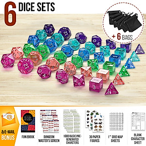 Dungeons and Dragons 5th Edition Starter Set with DND Dice and Complete Printable Starter Kit - Popular DND Rolling Board Game Fifth Edition - D&D 5e Beginner Gift Set - Adult Magic Pack