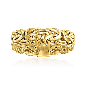 Ross-Simons 14kt Yellow Gold Byzantine Ring. Size 9
