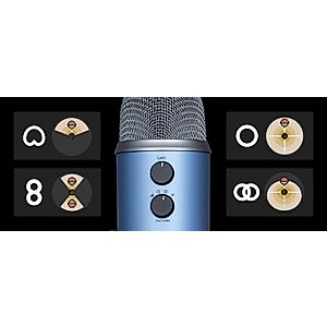 Blue Yeti USB Microphone -10 Year Anniversary Edition, Sunset Sky, with Custom Finish & Multiple Pickup Patterns, 988-000402-CR (Renewed)