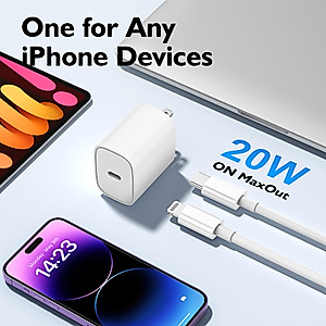 iPhone Charger Fast Charging 10ft 3-Pack USB C Wall Charger Adapter with Extra Long Type C to Lightning Cable for iPhone14/13/12/Pro/Pro Max/XS/X/SE
