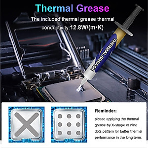 PCCOOLER Paladin 400 Premium ARGB CPU Air Cooler with PWM 130mm Fan, 200W TDP, 4 High Performance Heatpipes, Nickel-Plated Anti-oxidant Protective Layer for AMD Ryzen AM4 and Intel LGA 1700/1200/115X