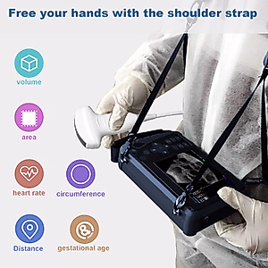 Aopuoe Portable Ultrasound Scanner for Veterinary, with 3.5Mhz Convex Probe, for Pig/Dog/Sheep/Tiger/Bear/and Other Medium-Sized Animals Use