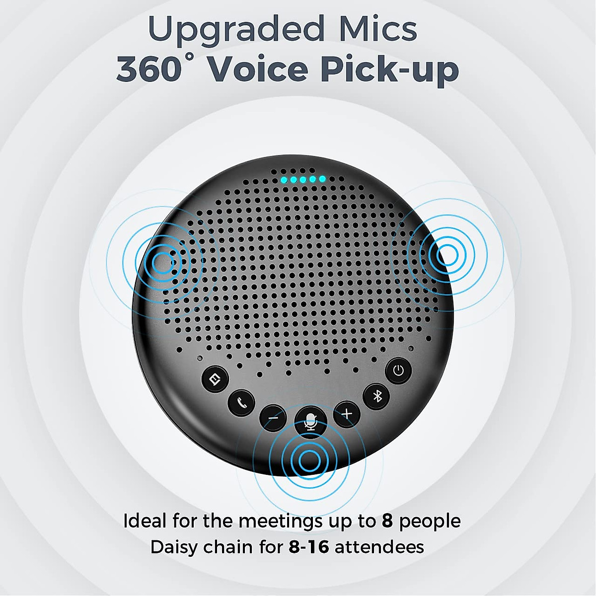 EMEET Luna Black + Luna Gray USB Bluetooth Speakerphone