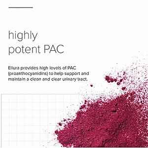 Solv Wellness Ellura Clinically Proven Cranberry Supplement: Get Ahead of UTIs with 36mg of 100% Bioavailable PAC, 30 Capsules