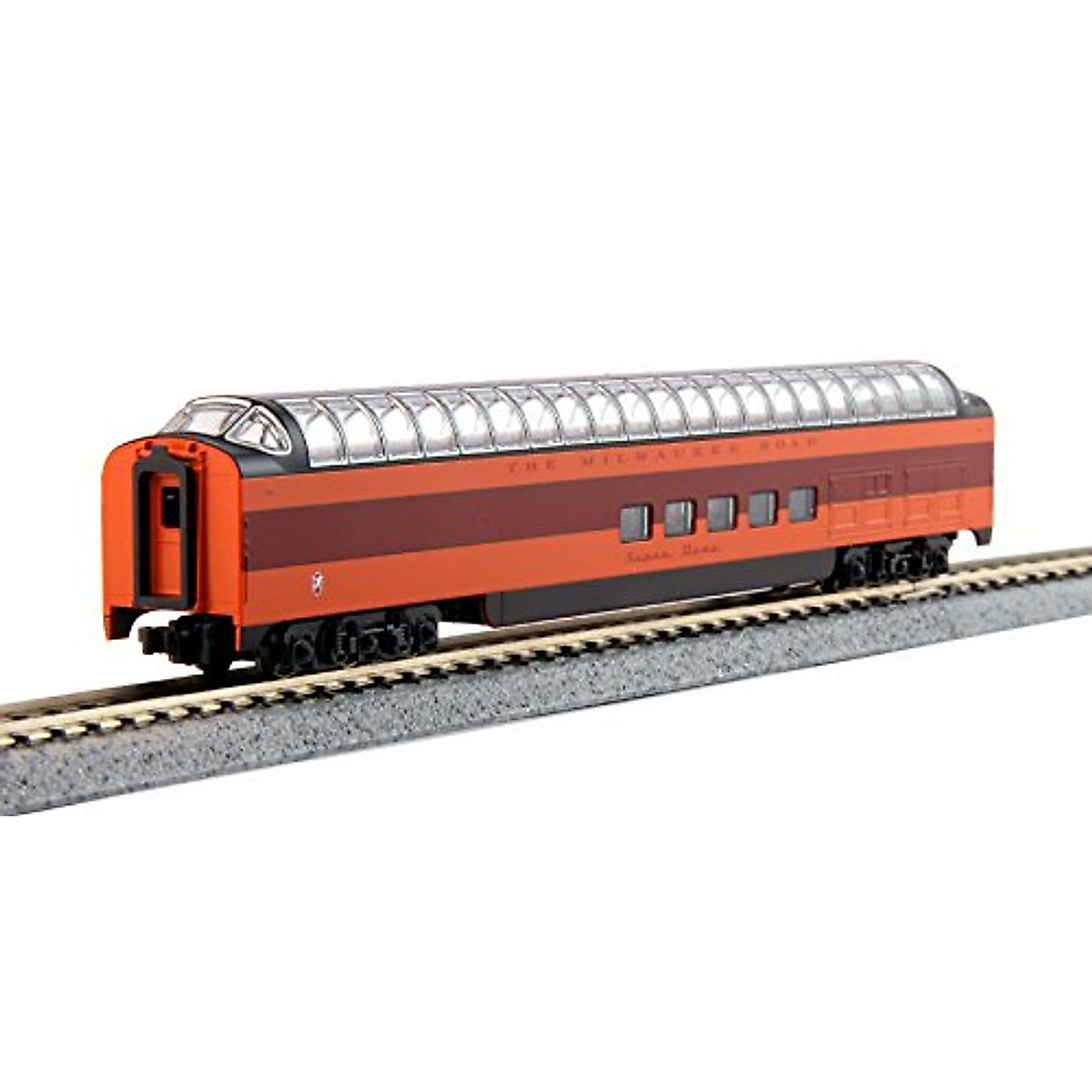 Kato USA Model Train Products N Milwaukee Road Olympian Hiawatha 9-Car Set Passenger Car Set