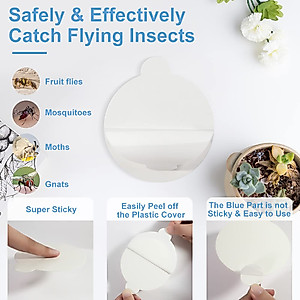 28PCS 4.3" Mosquito Trap Refill Glue Boards Compatible with Katchy Indoor Insect Trap, Mosquito Lamp Refillable Glue Pads Fits Katchy Fenun and Other Models Indoor Mosquito Trap Bug Catcher