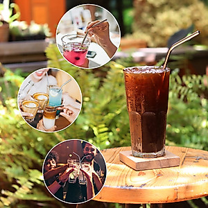 4 Extra Long Stainless Steel Straws for 30 OZ Tumbler + 2 Cleaning Brushes