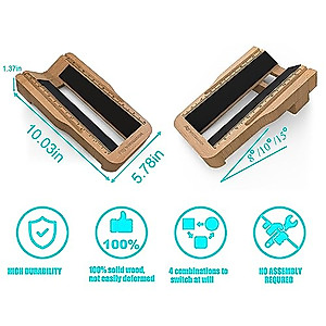 WHITEMOON Cup Cradle for Tumbler. Wooden vinyl paper decal holder with height adjustment for measuring size, for attaching vinyl decals to cups, bottles and mugs.