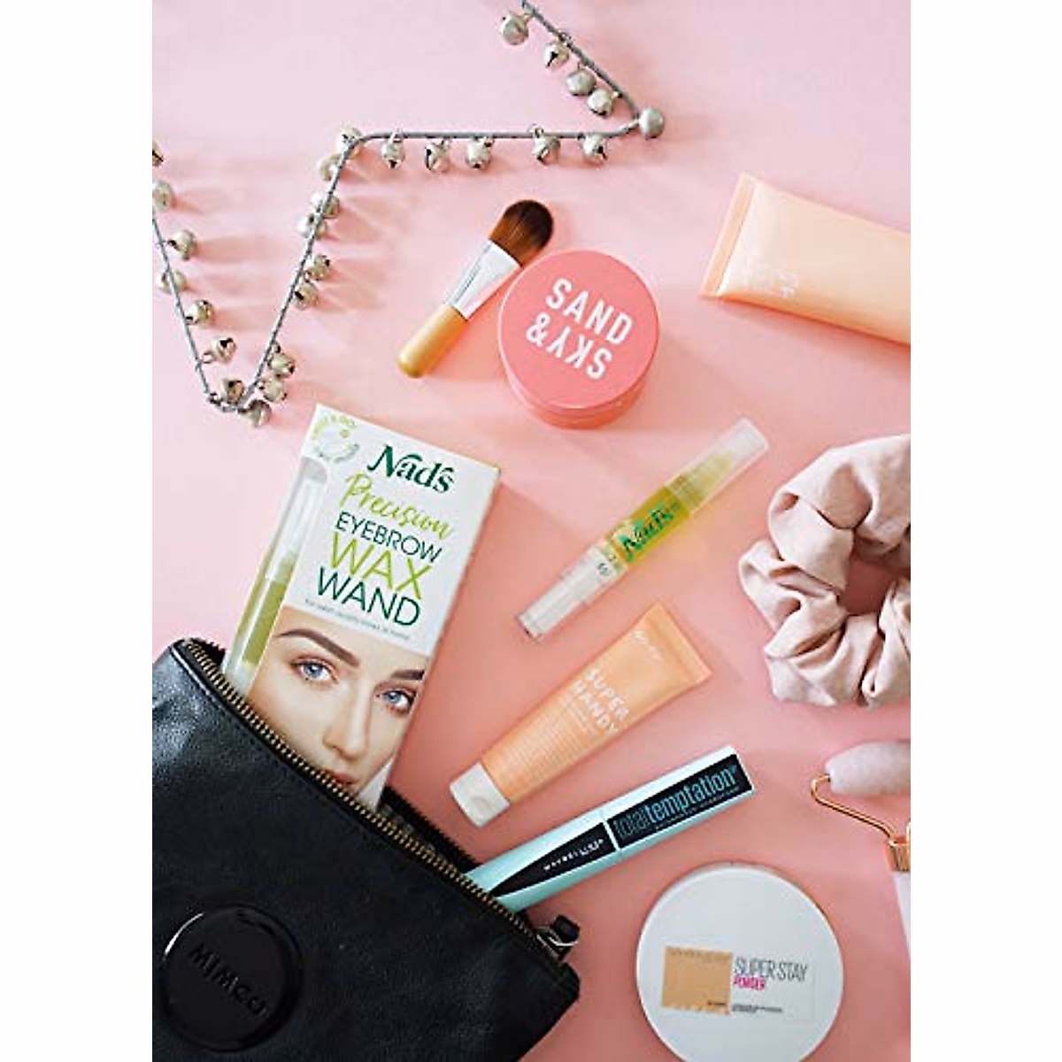 Nad's Eyebrow Shaper Wax Kit Eyebrow Facial Hair Removal Delicate Areas Cotton Strips, Cleansing Wipes, 0.2 Ounce (Pack of 1)