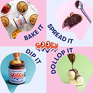 Gooey Hazelnut Cocoa Spread, Better-for-you Nutty Spread that is Gluten Free, Dairy Free, Plant Based & Vegan. Healthy Snack with No Palm Oil, Hazelnut Chocolate Spread, 10 oz Jar