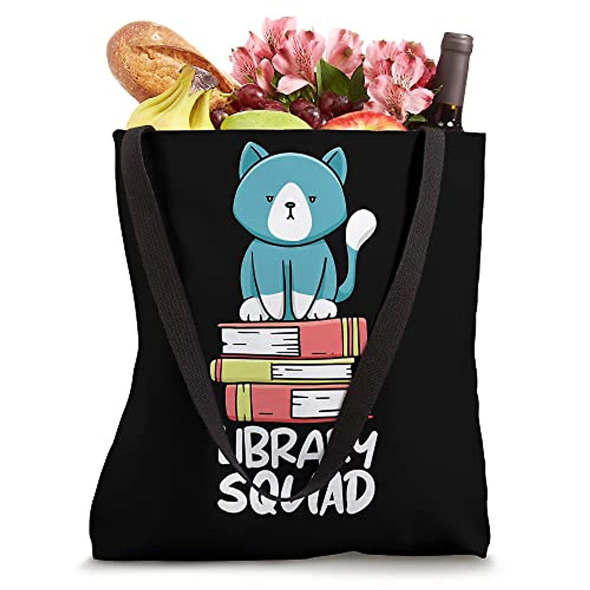 Library Squad Cat For Men Women Bookworm Book Lovers Readers Tote Bag