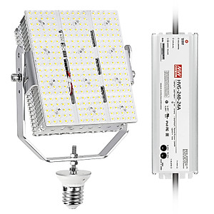 OPENLUX 480V LED Shoebox Retrofit Kit 240W 34800LM E39 Mogul Base ETL DLC Listed 5000K LED Retrofit Light for Parking Lot Lights Tennis Court LED Module AC200-480V