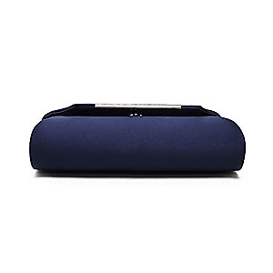Mulian LilY M212 Evening Clutch Purse Prom Party Envelope Bag Elegant Formal Wedding Envelope Handbag Navy