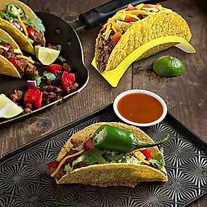 Ximimark 12 pcs Colorful Taco Holder Stand For Soft & Hard Shell Taco Microwave Safe