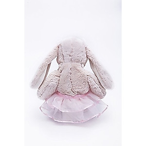 DILLY DUDU Ballerina/Ballet Bunny Plush Toy Stuffed Animal Rabbit Doll 10-inch(Pink)