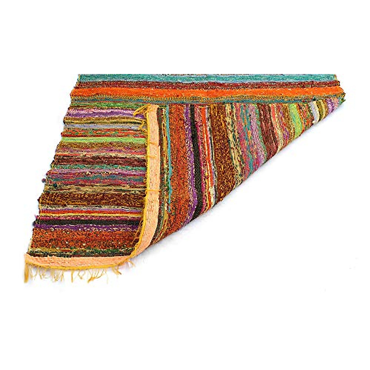 Handmade Braided Chindi Rug, Rag Rug, Area Rug, Carpet Rug, Runner Rug 3x5 Foot, 4x6 Foot, 5x7 Foot, Indian Carpet (3x5 Foot)