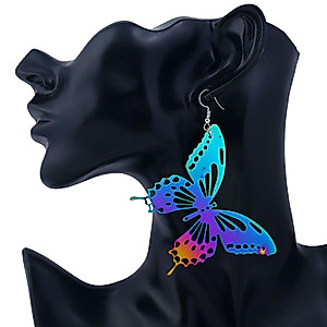 FLD 2-piece set of colorful retro ethnic carved peacock thick scarf, women's neck necklace, earrings, Indian exaggerated jewelry collar, retro necklace, earrings set