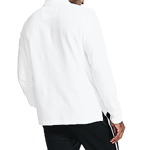 Nautica Men's Sustainably Crafted Classic Fit Long-Sleeve Deck Polo, Bright White