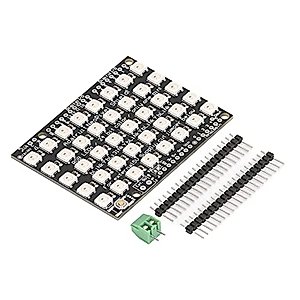 WS2812B 5050 RGB LED Driver, Small Size 5V Color Light Development Board 40 Bits PCB Full Color 5x8 High Brightness for KTV for Bars