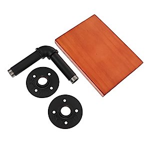 Amosfun 1pc Industrial Wind Rack Store Stand Decorative Storage Rack Picture Stand Picture Holder Stand Storage Basket Storage Holder Wall Decoration Storage Shelf Antique Iron Black