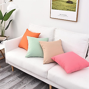 Heavyoff Pack of 2 Outdoor Waterproof Pillow Covers Decorative Throw Pillow Covers Furniture Cushion Cases Spring for Chair Patio Garden Couch Tent Balcony Sofa, Dark Purple, 16"x16"