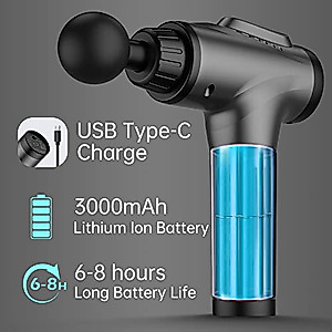 APHERMA Massage Gun, Muscle Massage Gun for Athletes Handheld Deep Tissue Massager Tool 30 Speed Levels 10 Heads