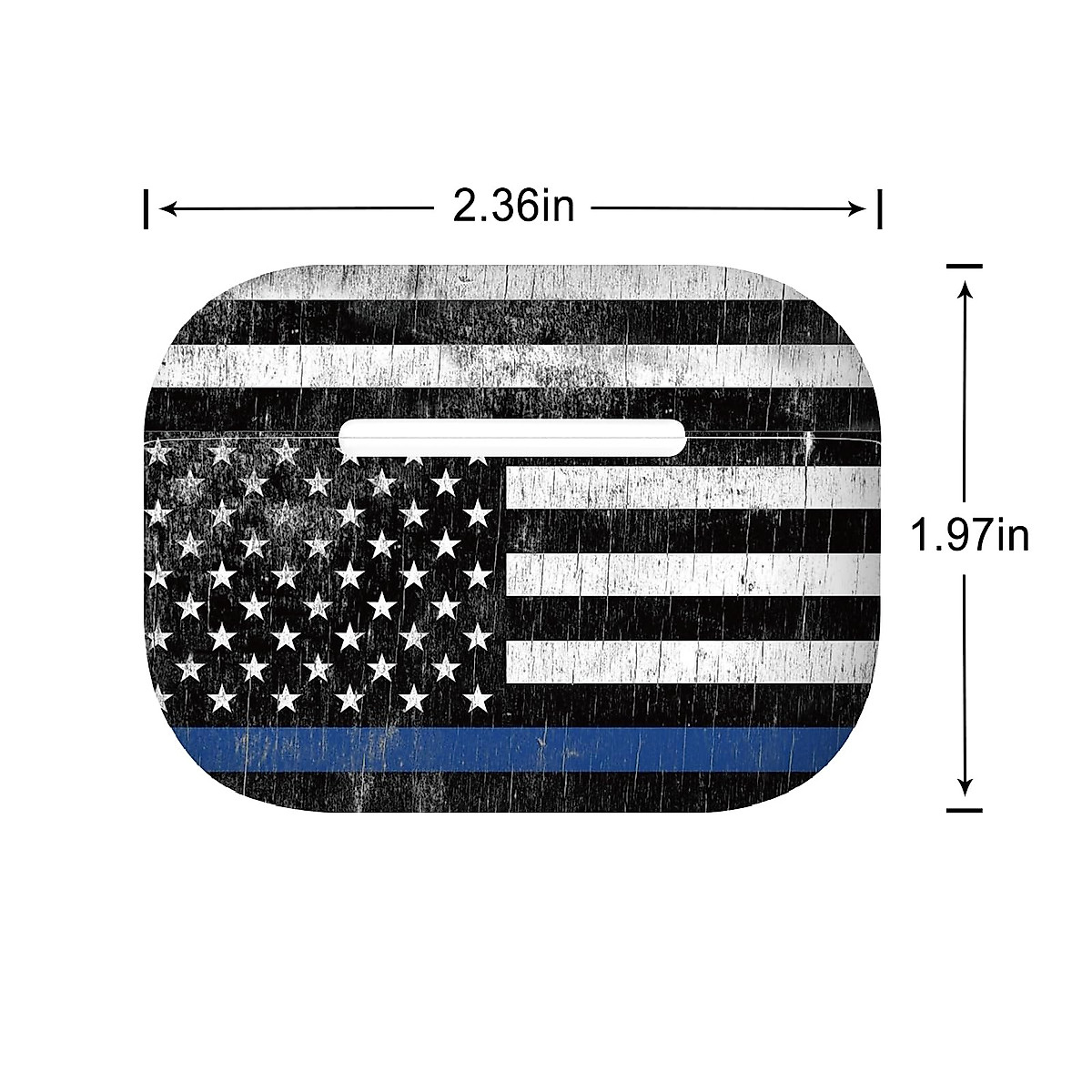 GIUMOWL American Flag Airpods Pro Case Compatiable with Airpods pro-Airpods Cover with Key Chain,Full Protective Durable Shockproof Personalize Wireless Headphone Case