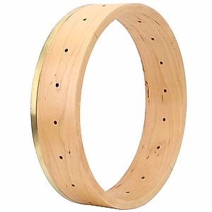 Banjo Rim Ring,11 Inch Maple Wood Banjo Rim for Banjo Parts