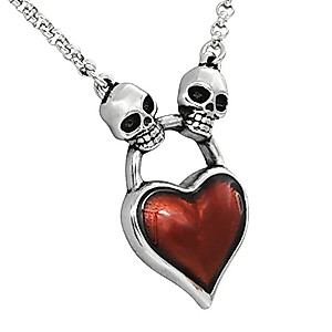 Controse Skull Heart Necklace - Pure Hearts Will Find You