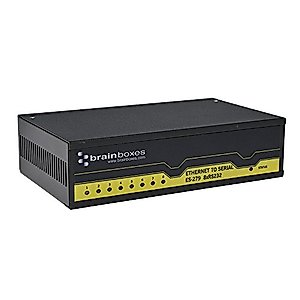 Brainboxes Device Server - 8 Ports - 10Mb LAN, 100Mb LAN, RS-232 (ES-279)
