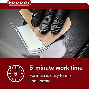 Bondo Glazing and Spot Putty, Fills Pinholes, Scratches, Minor Dings & Hairline Cracks, 16 oz, 1 Tube