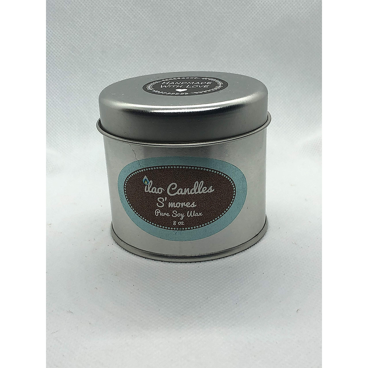 S'mores 8 oz Tin Jar Pure Soy Wax Candle Hand Poured in the USA