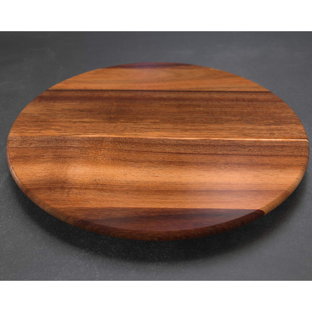 Lazy Susan Turntable, Engraved with Your Initial, Large 16" or 18” Wood Lazy Susan, Family Name Gifts, Laser Etched Wood