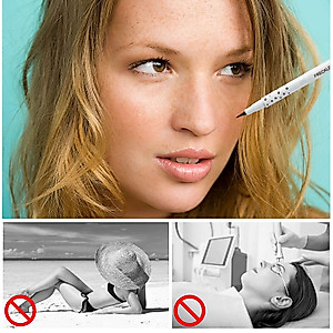 Rosarden Freckle Pen, Freckle Makeup Pen for Face, Waterproof Long Lasting Quick Dry Faux Freckle Pen, Soft Artificial Freckles Makeup Face Decoration, Create Natural Sunkissed Skin (Natural Coffee)