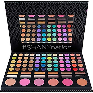 SHANY Festival Ready Palette - Highly Pigmented Blendable Eye shadows, Makeup Blush and Face powder Makeup Kit with 78 Colors - Makeup Palette