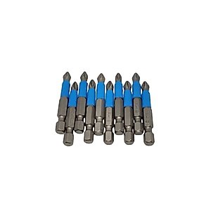 zcfochi 10 Pcs Phillips Bits Ph2 Power Tool，Impact Driver Bit Set, Magnetic Screwdriver Bits,Set 2 Inch Long Anti Slip Phillips Bits Ph2, 1/4 Inch Hex Shank 2inch/50mm