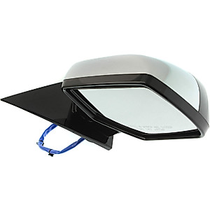 Kool Vue Passenger Side Power Heated Mirror for Chevrolet Tahoe Suburban GMC Yukon Yukon XL 2015-2020 Manual Fold Without Signal Light, Blind Spot, Memory, Puddle Lamp & Auto-Dimming Chrome