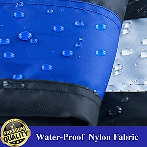 Thin Blue Line American Flags 3x5 Outdoor Made In USA- Embroidered Police Heavy Duty Blue Lives Matter USA Flag- 210D Nylon Flags 4 Rows Stitches Embroidered Stars