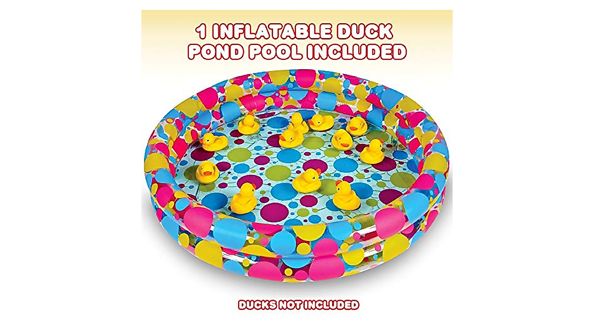 ArtCreativity Duck Pond Pool Inflate - Fun for Carnival Games