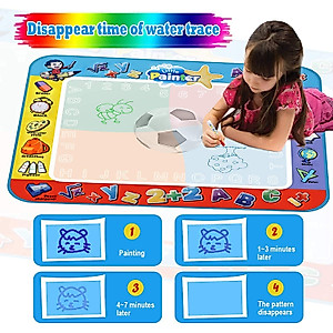 YEEBAY Interactive Whack A Frog Game & Water Doodle Mat, Gifts for Girls Boys Age 2 3 4 5+ Years Old